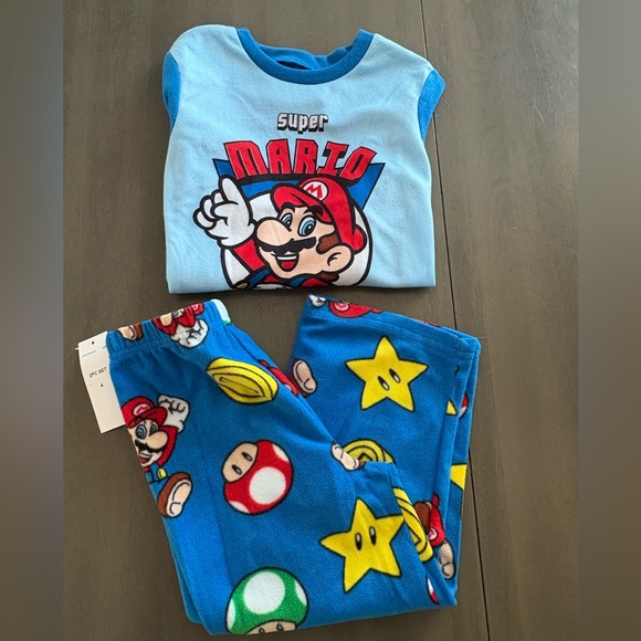 Nintendo | Pajamas | Nwt Super Mario Boys 2 Piece Pajama Set Size 4 ...